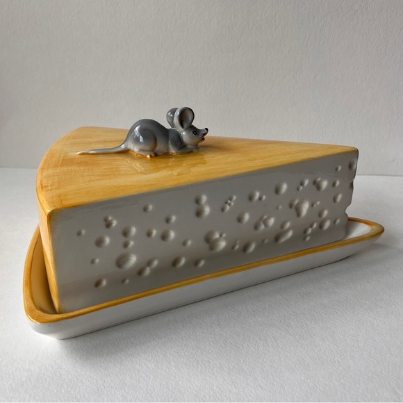Vintage | Dining | Vintage Italian Cheese Server With Mouse | Poshmark